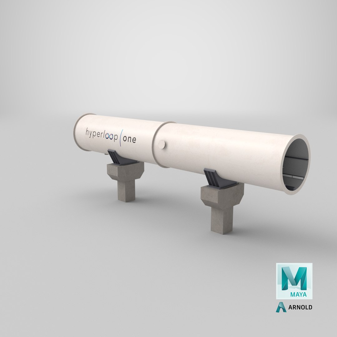 Hyperloop Tube 3D - TurboSquid 1447976