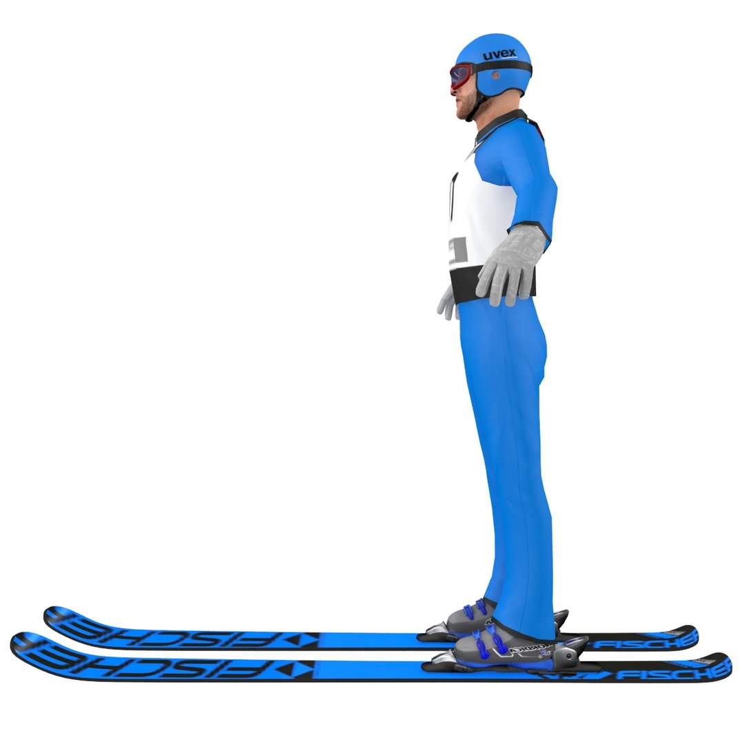 3D Ski Jumper Model - TurboSquid 1283159