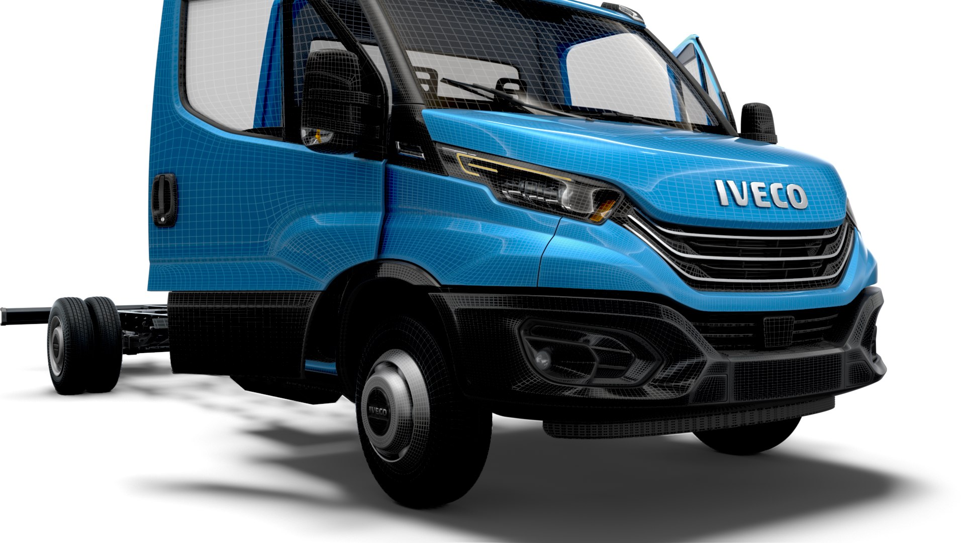Iveco Daily Single Cab HQ Interior L6 Chassis 2023 3D Model - TurboSquid 2018519