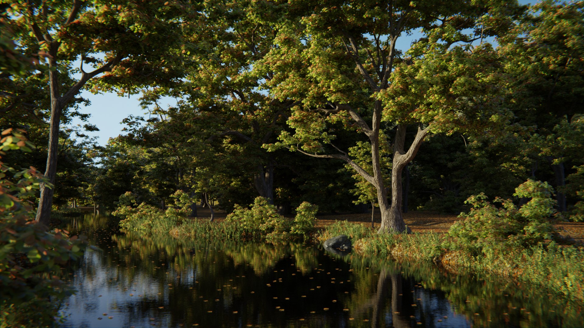 3D British Forest Scene - TurboSquid 2063485