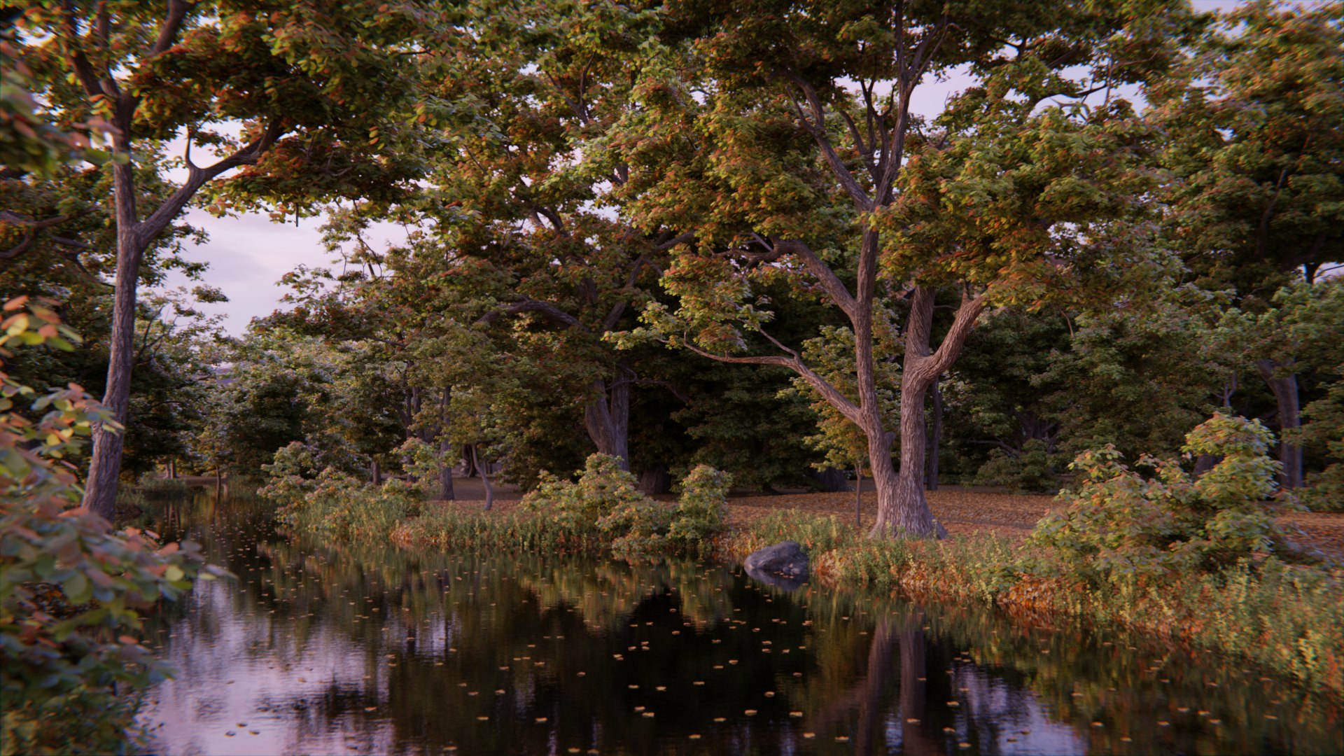 3D British Forest Scene - TurboSquid 2063485