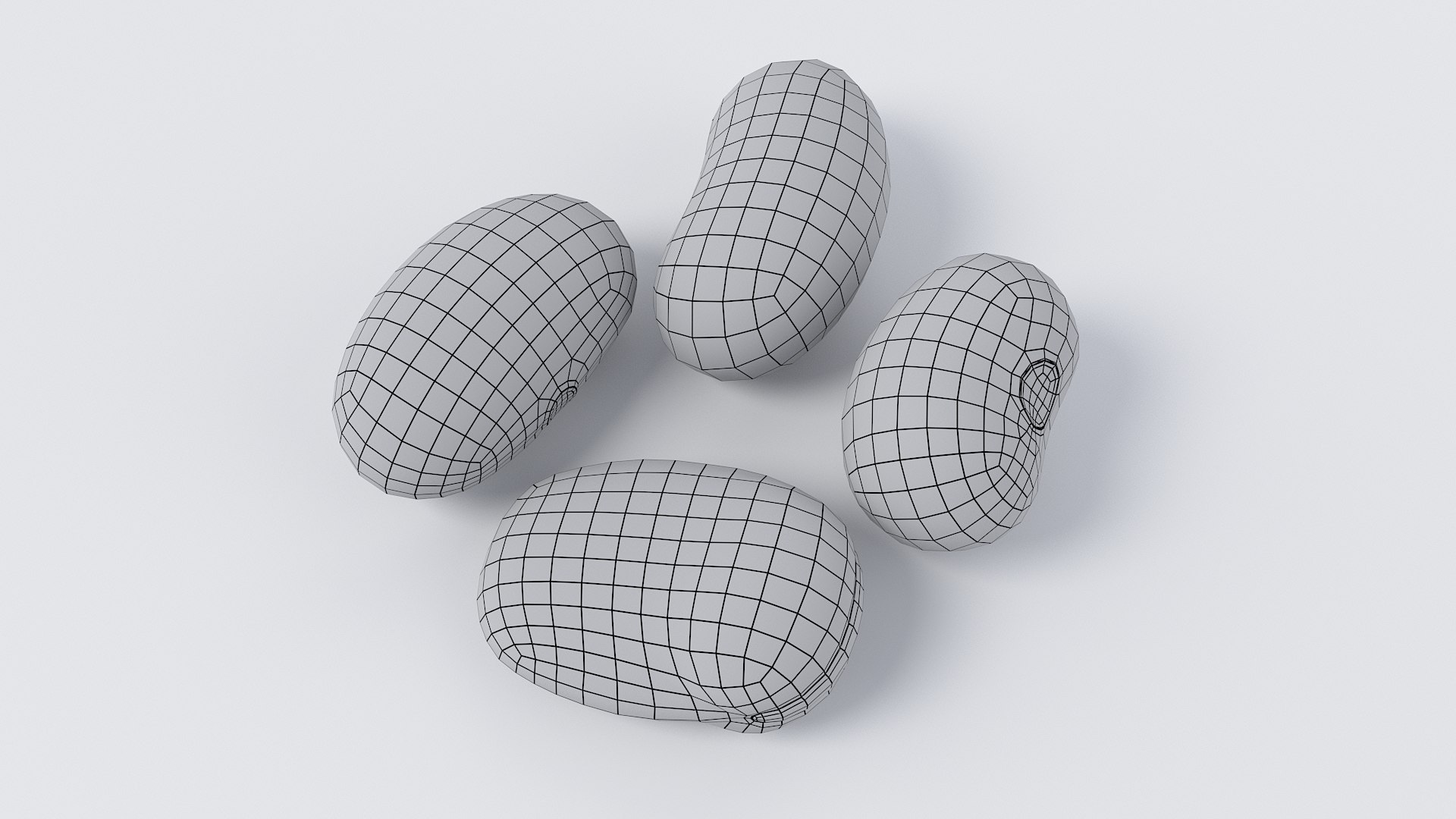 3D Cartoon Beans Model - TurboSquid 2080312