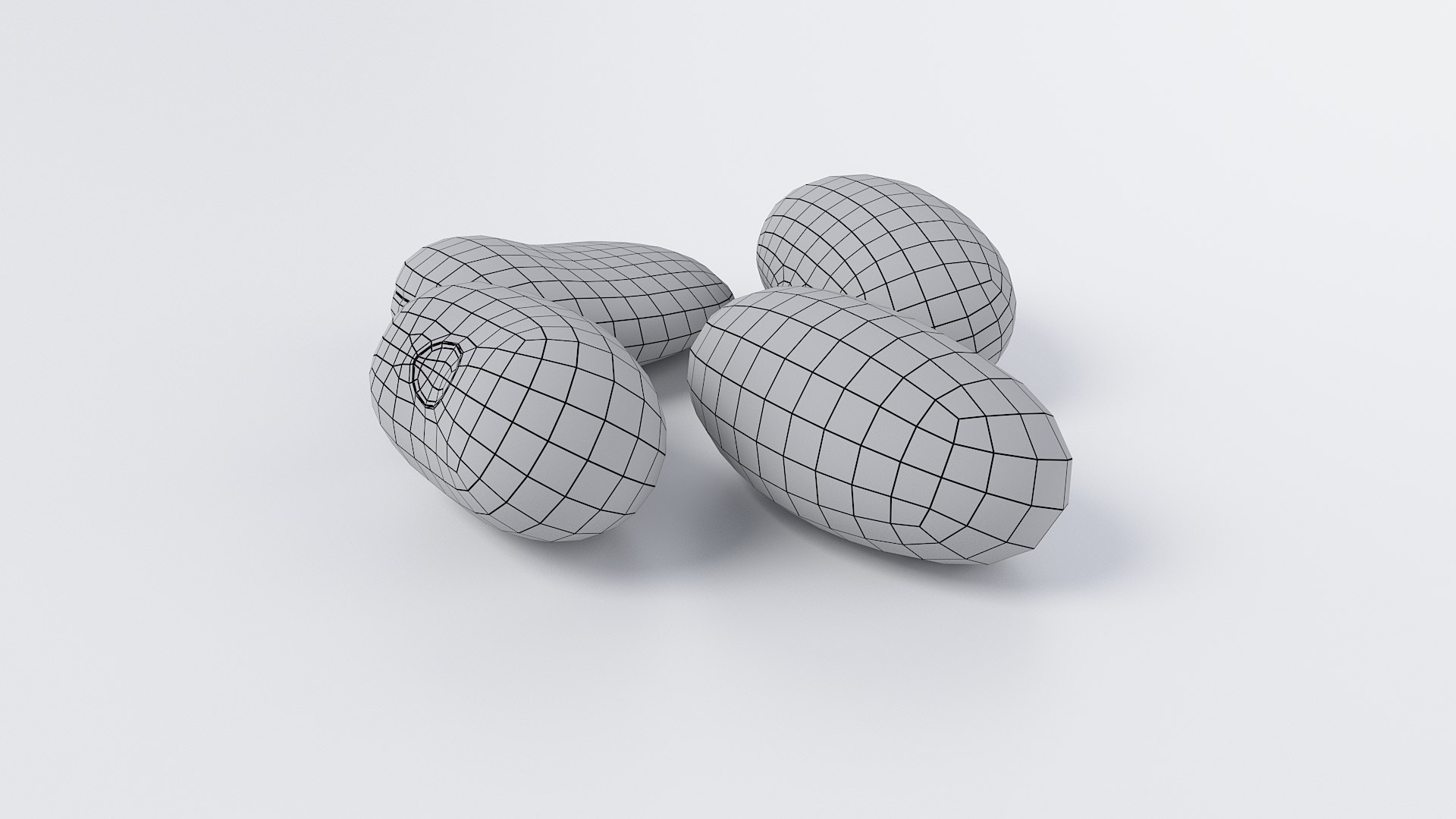 3D Cartoon Beans Model - TurboSquid 2080312