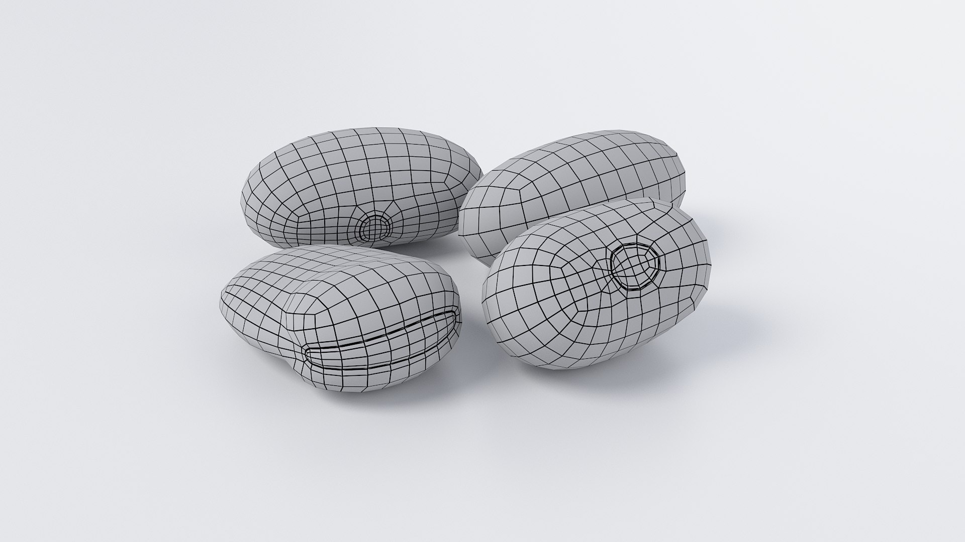 3D Cartoon Beans Model - TurboSquid 2080312