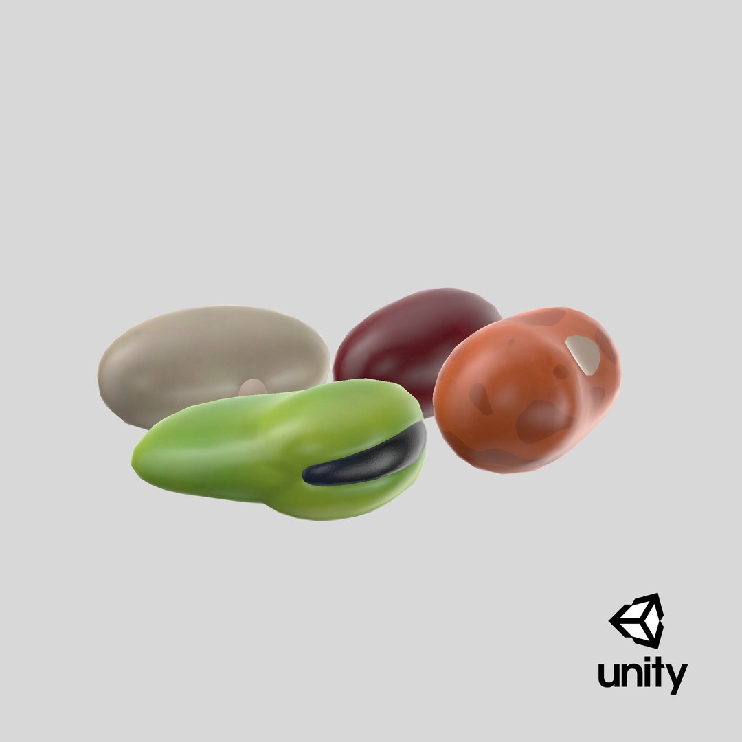 3D Cartoon Beans Model - TurboSquid 2080312