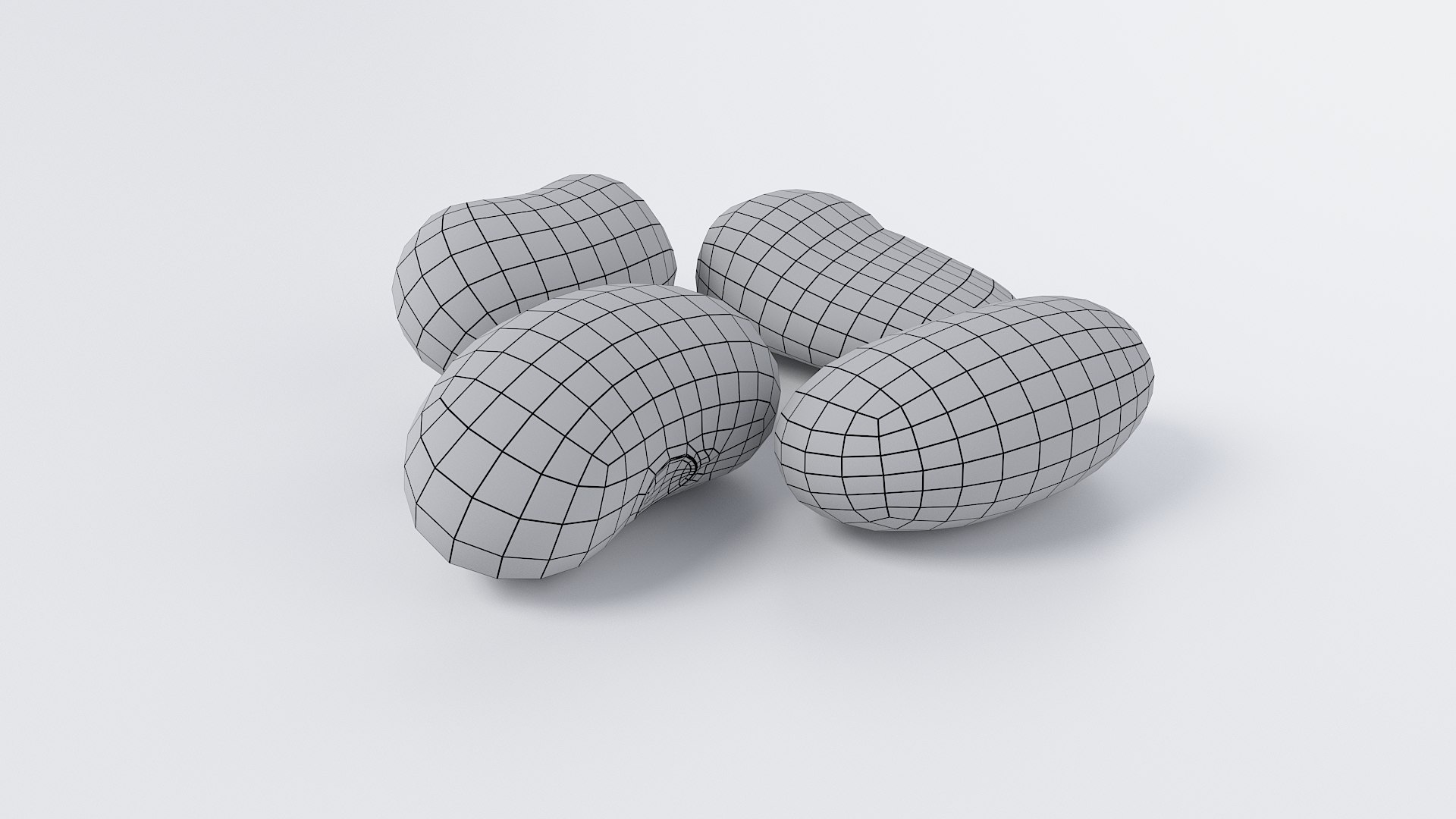 3D Cartoon Beans Model - TurboSquid 2080312