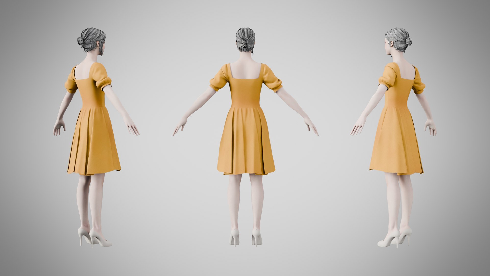 Dress 26 Amber Glow 3D Model - TurboSquid 2481034