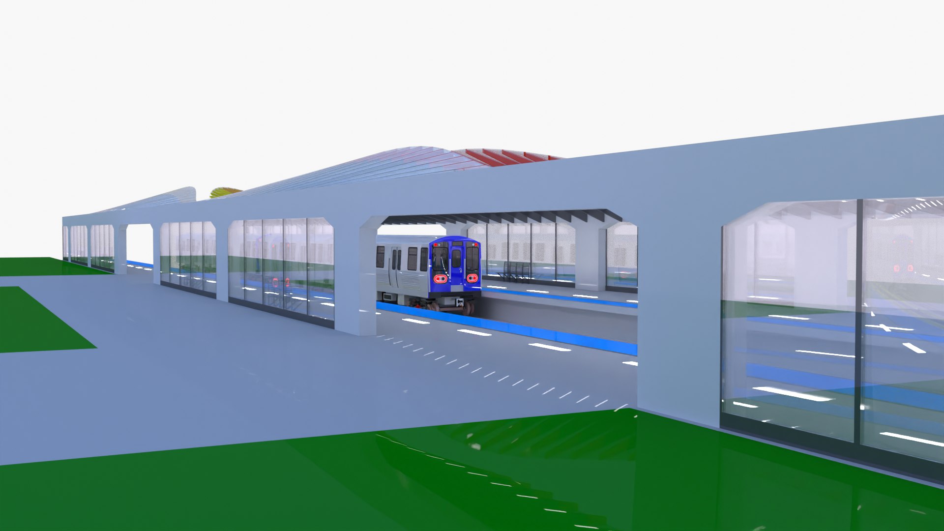 Chicago Metro Station 3D Model - TurboSquid 2160185