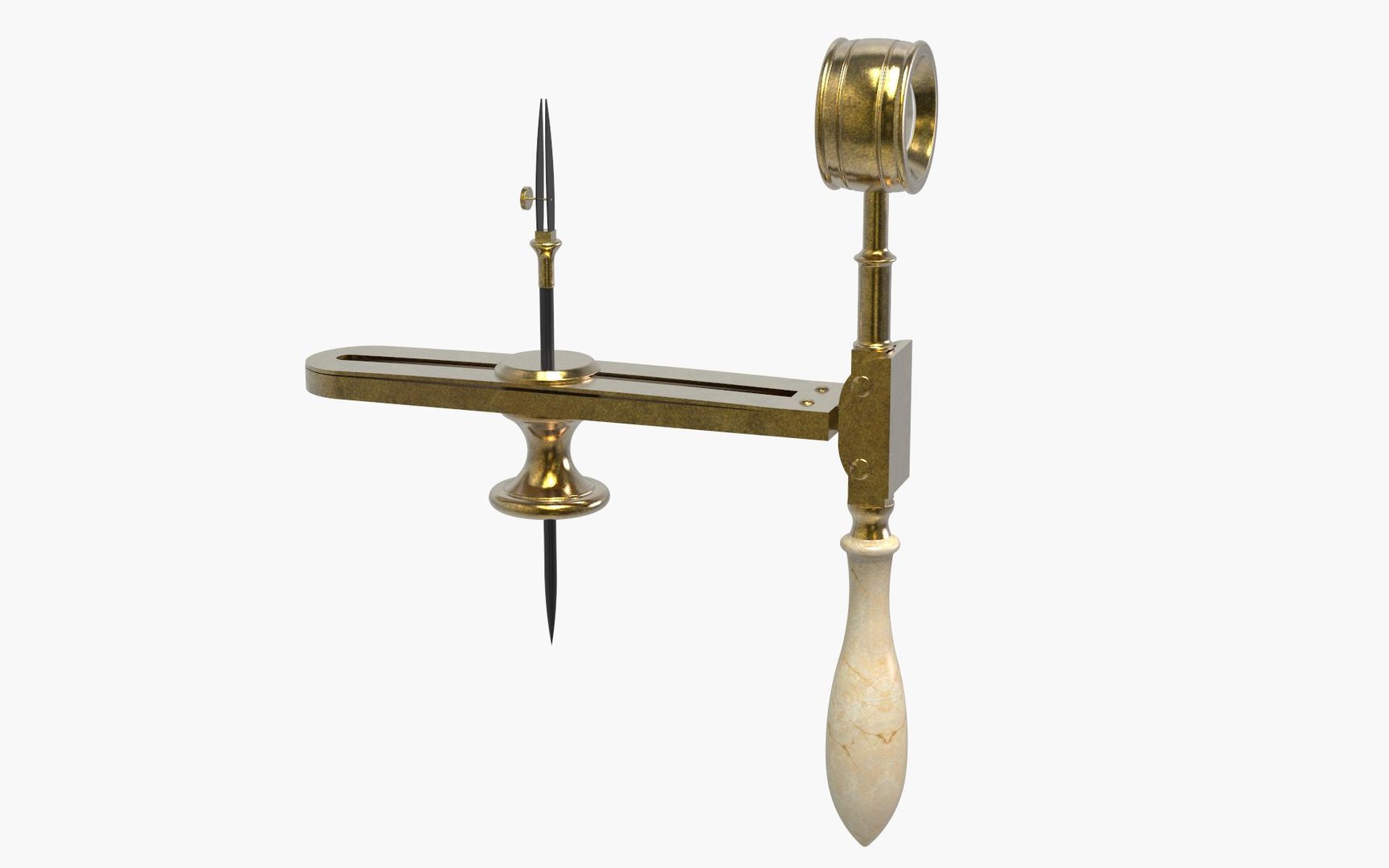 3D folding botanical microscope - TurboSquid 1296494