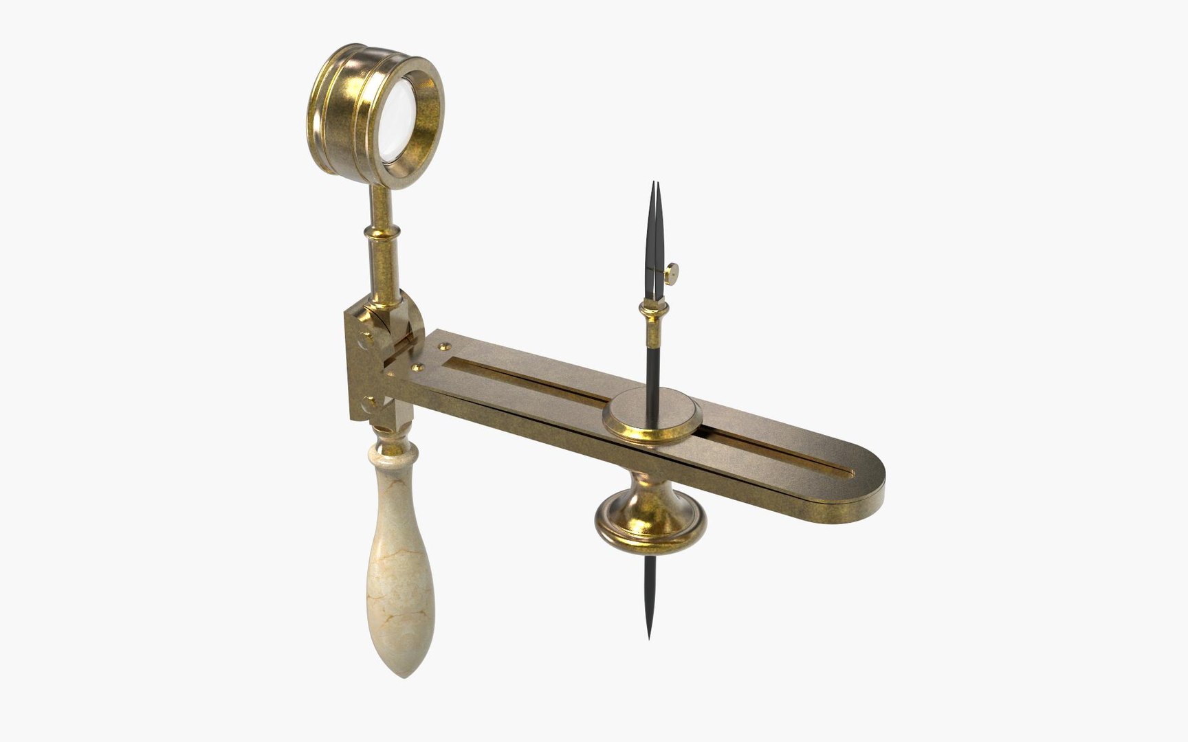 3D folding botanical microscope - TurboSquid 1296494