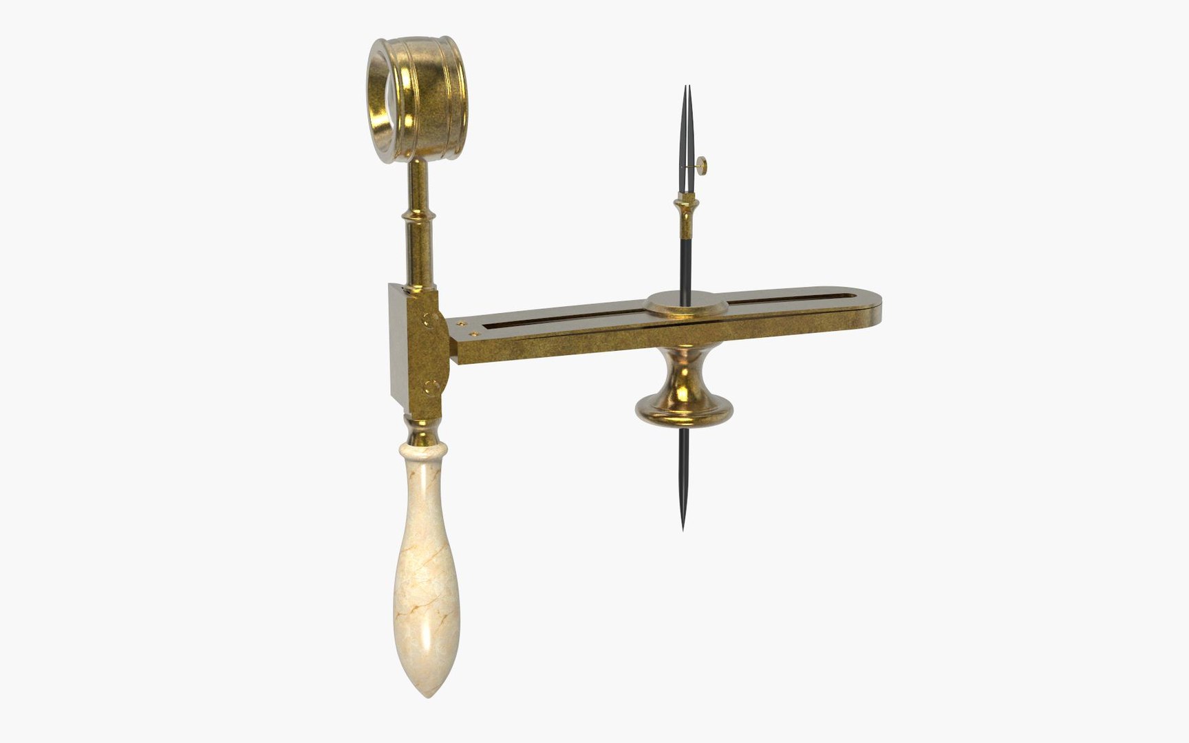 3D folding botanical microscope - TurboSquid 1296494