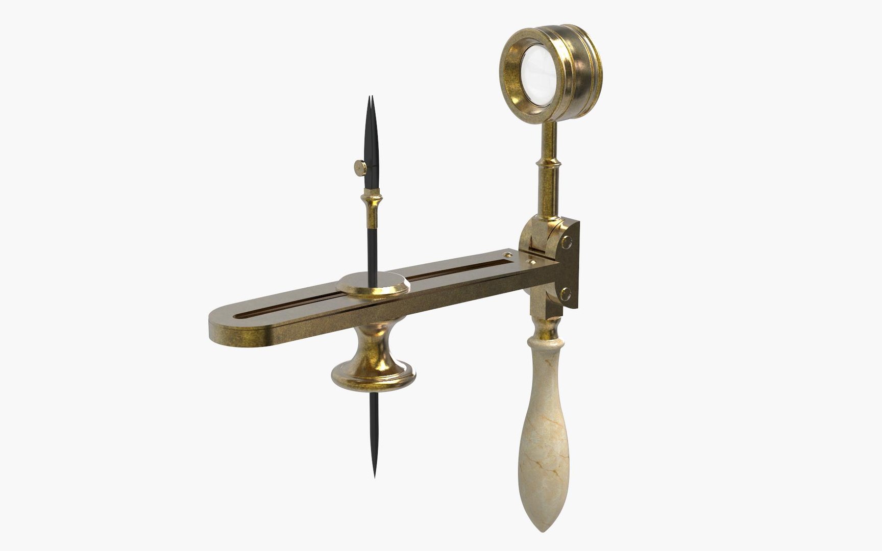 3D folding botanical microscope - TurboSquid 1296494