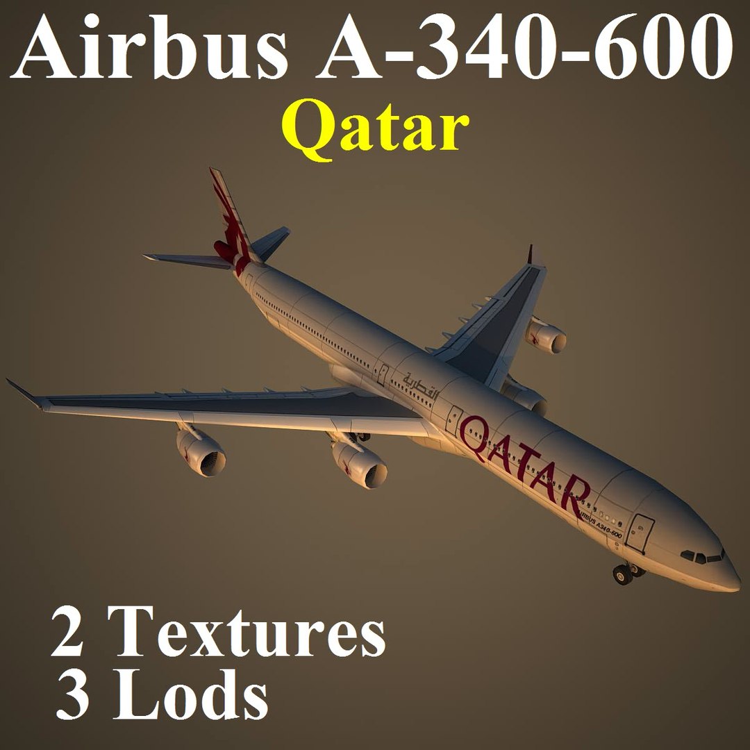 3d Airbus Qtr Model