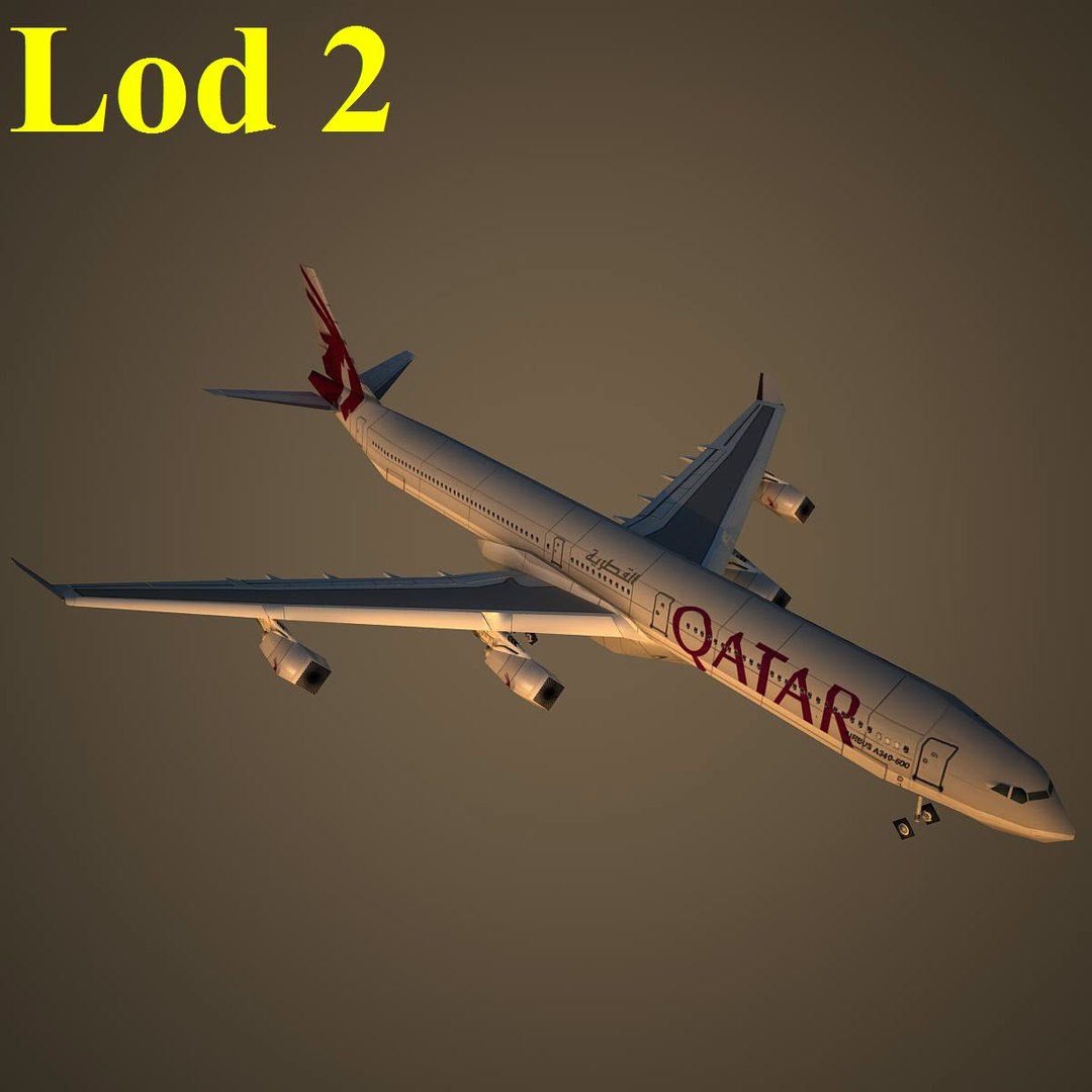 3d Airbus Qtr Model