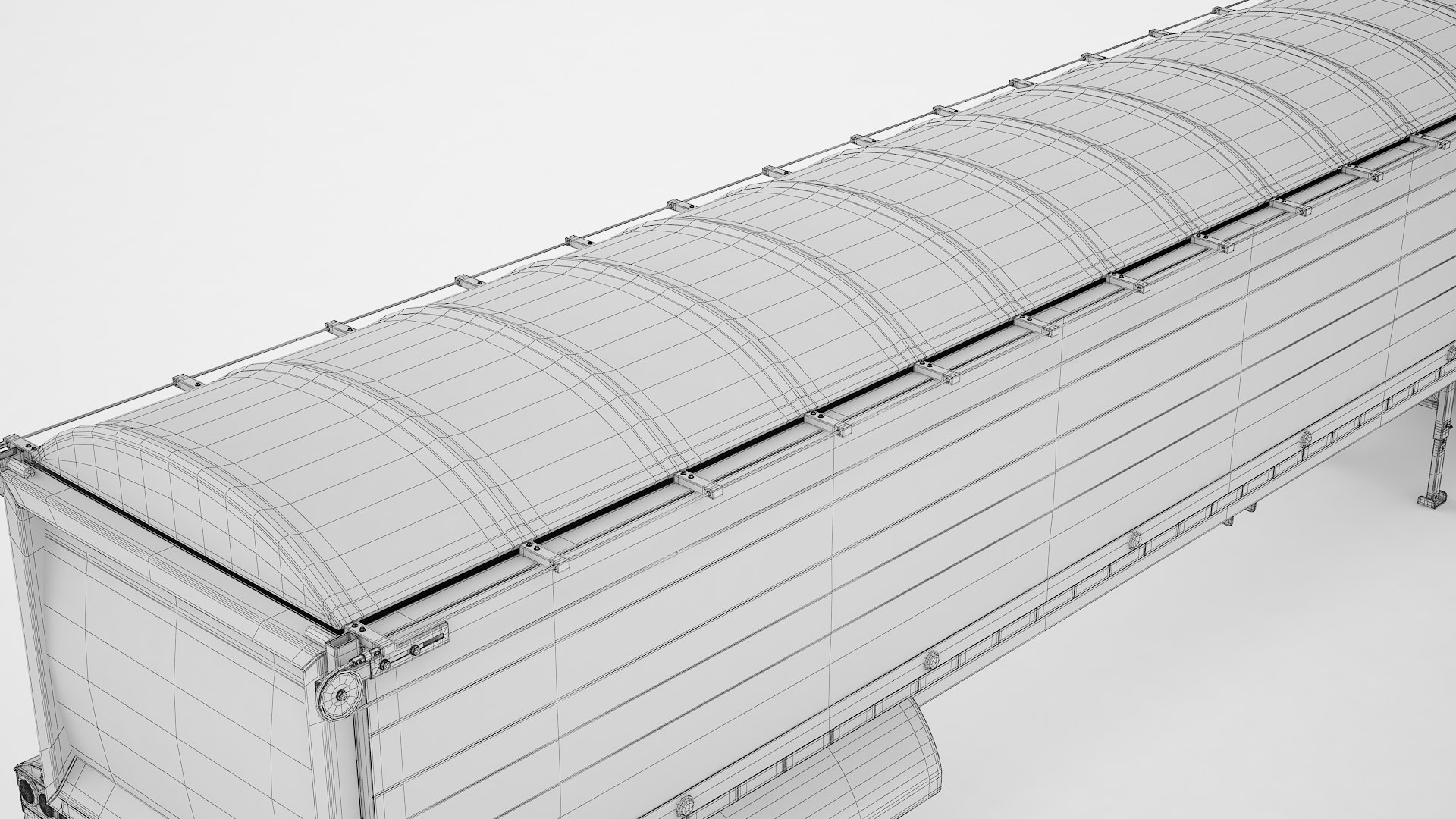 Generic Semi Truck End Dump Trailer 02 3D - TurboSquid 2067427