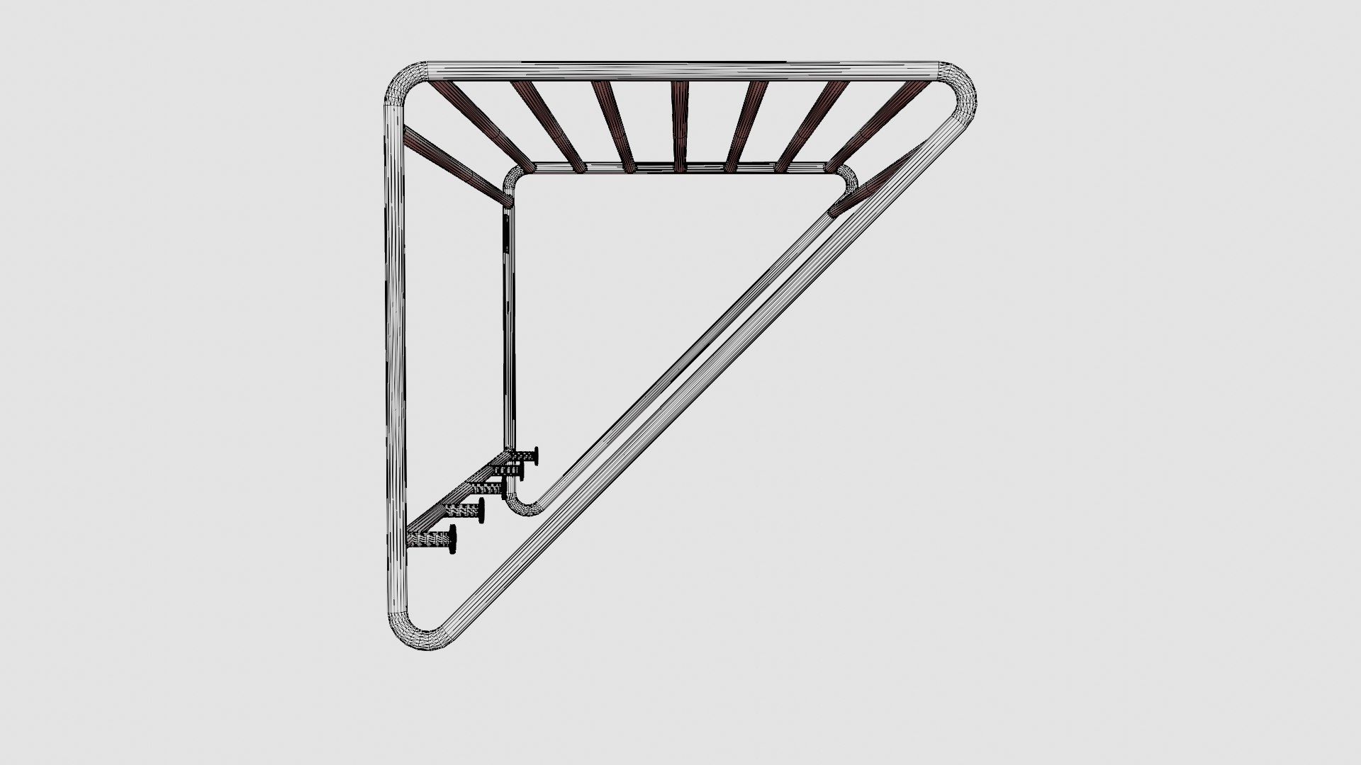 3D Model Metal Hat Rack Black - TurboSquid 2246669