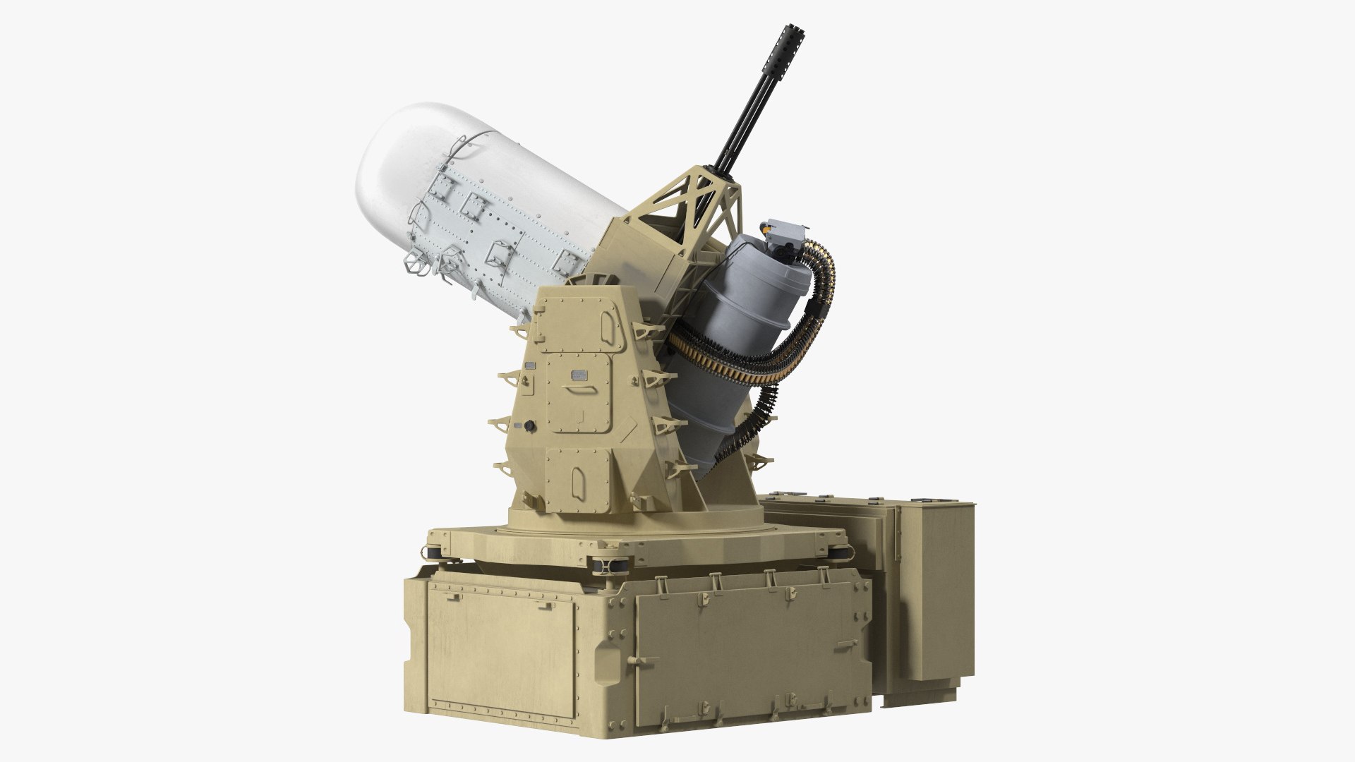3D Mark 15 Phalanx Close-In Weapon System Sand Rigged for Cinema 4D ...
