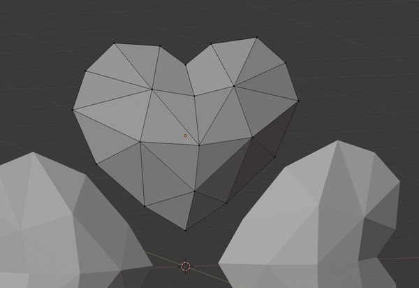 Free red polygonal heart 3D - TurboSquid 1532069