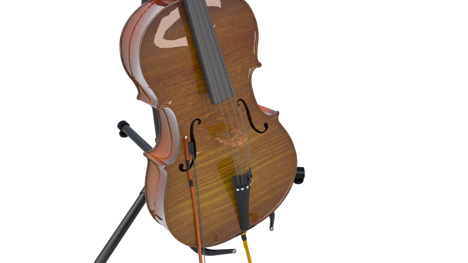 Cello And Stand Model - TurboSquid 2032031