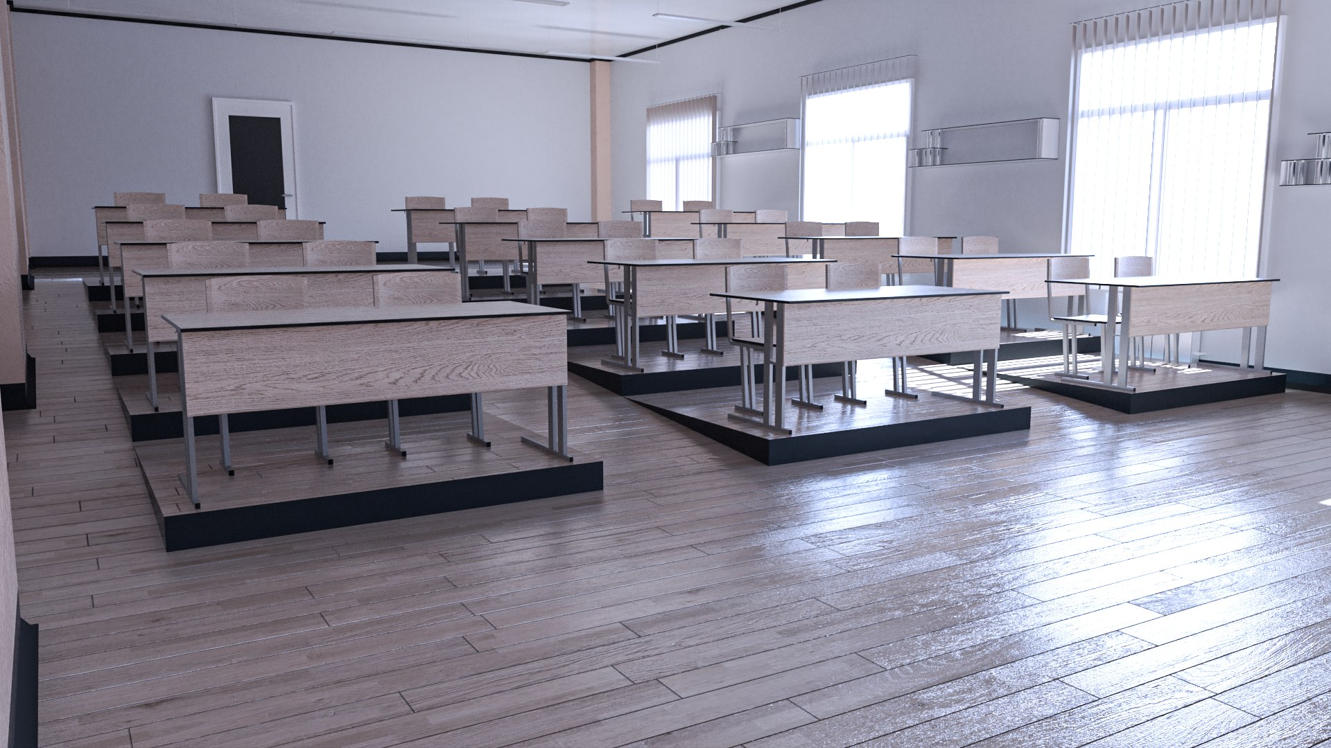 3D School Classroom Room Model - TurboSquid 1480014