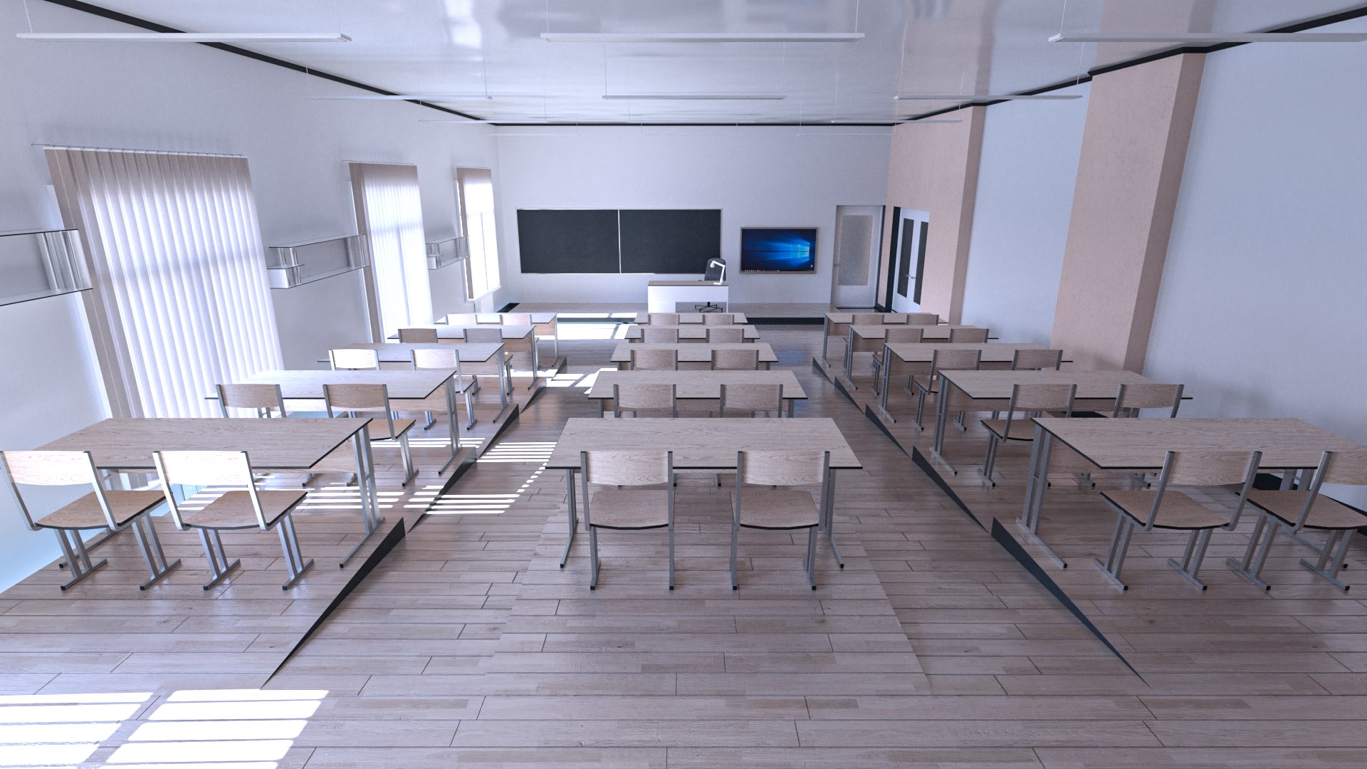 3D School Classroom Room Model - TurboSquid 1480014