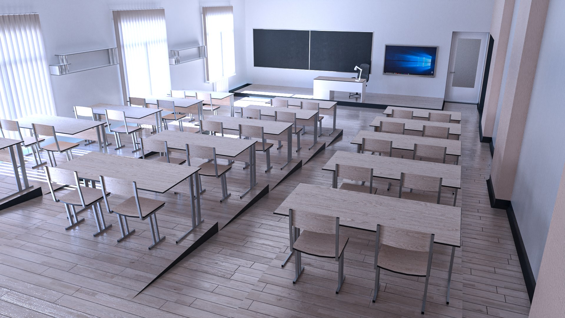 3D School Classroom Room Model - TurboSquid 1480014