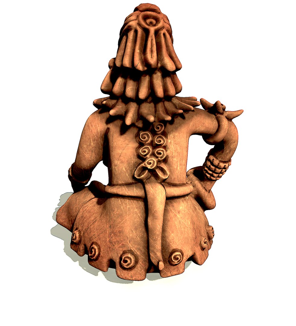 3dsmax Decorative Mayan Merchant Statue