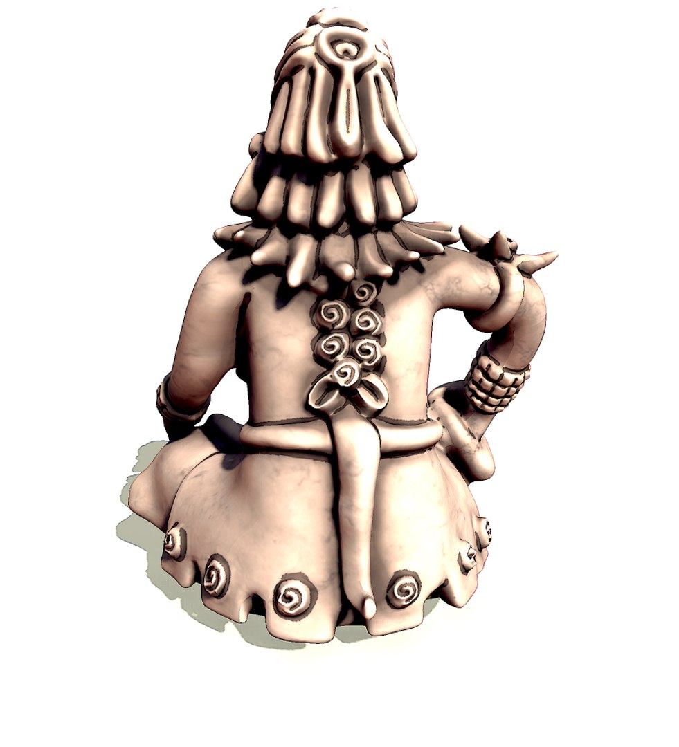 3dsmax Decorative Mayan Merchant Statue