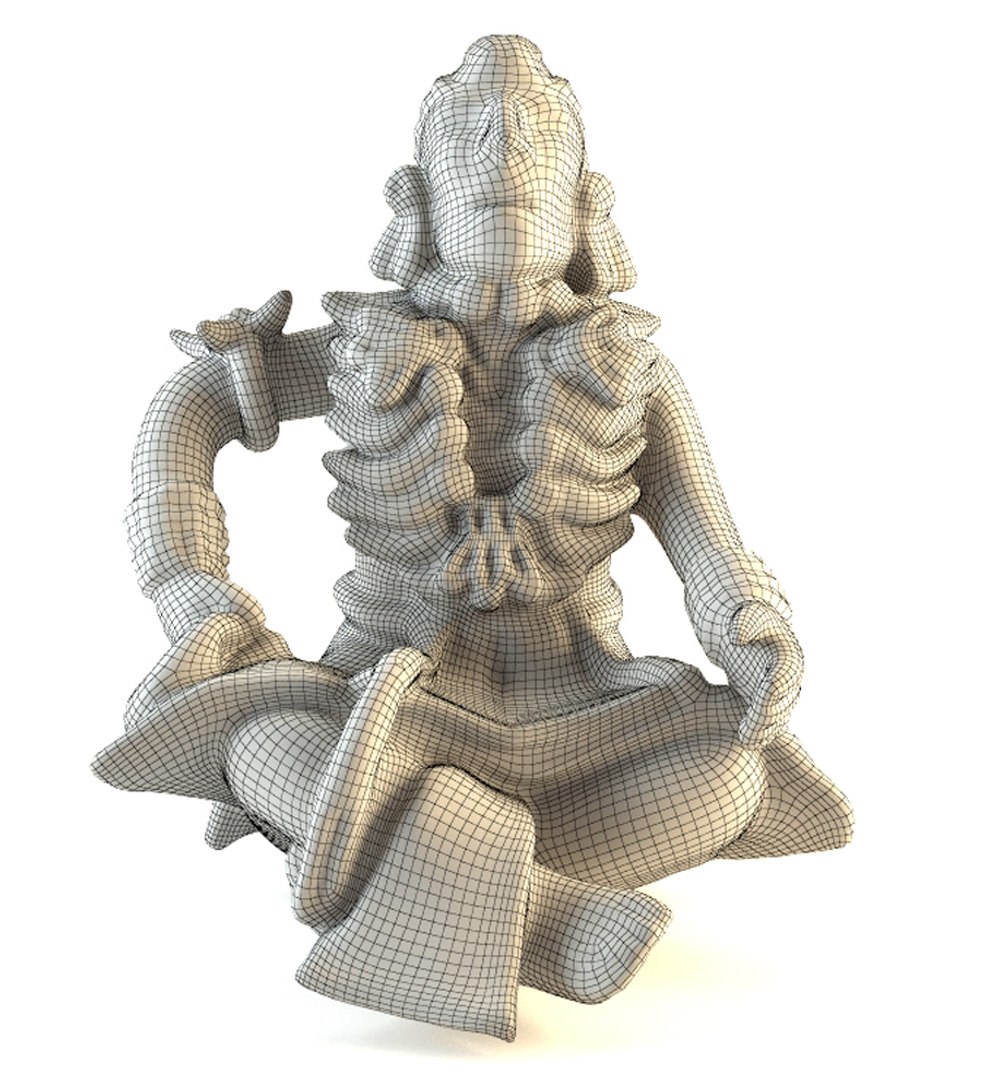 3dsmax Decorative Mayan Merchant Statue