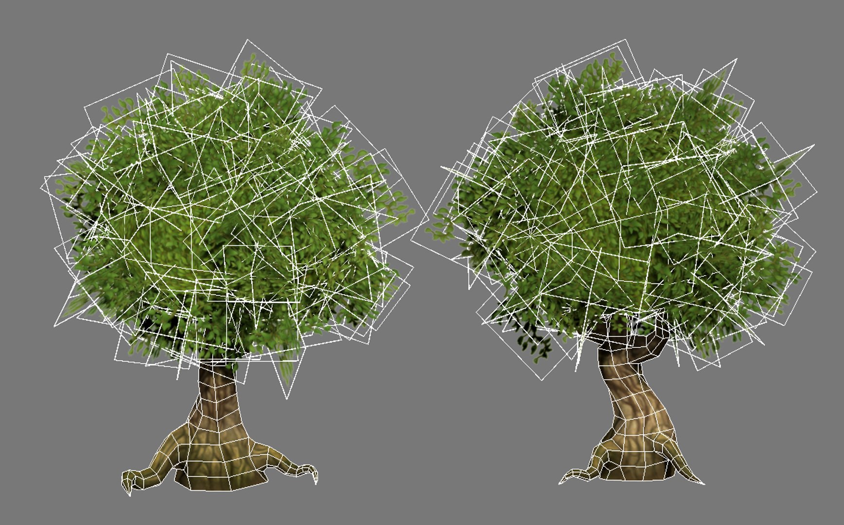 3d Hand-painted Tree