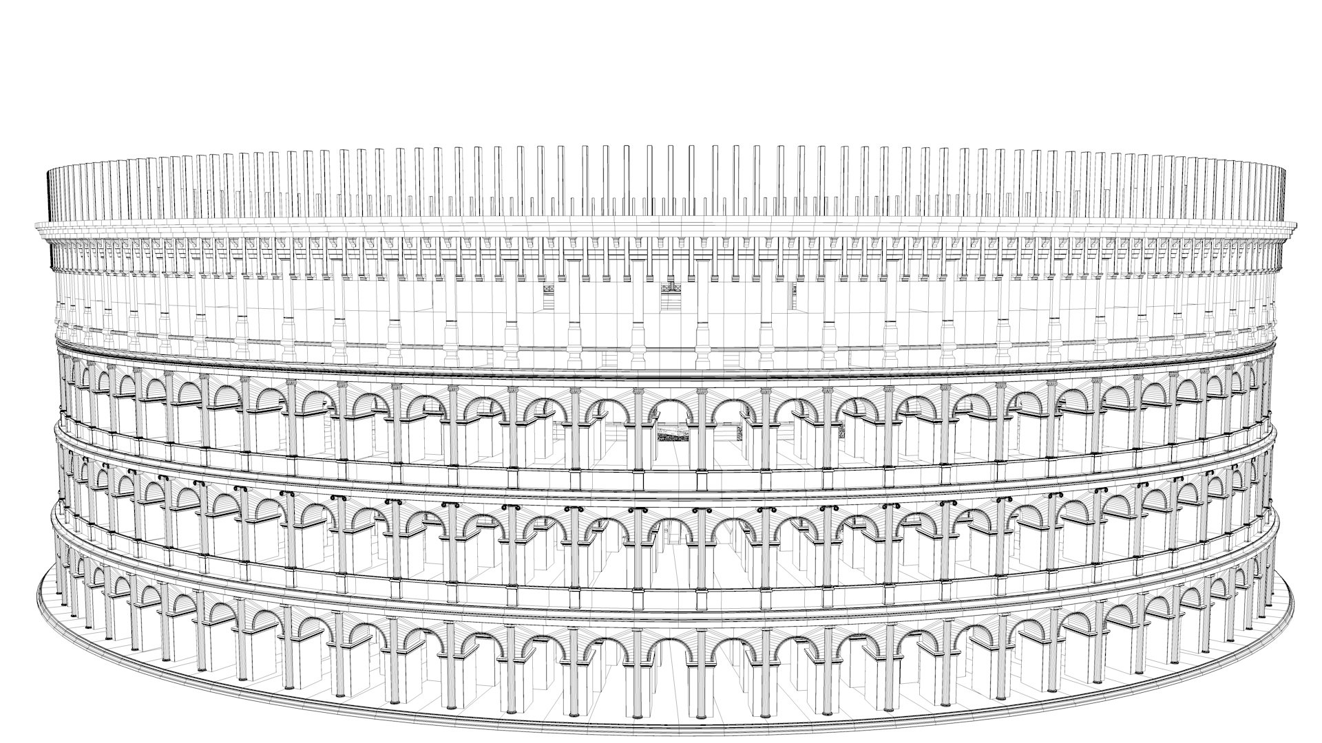 3D Model Roman Colosseum - TurboSquid 1835044