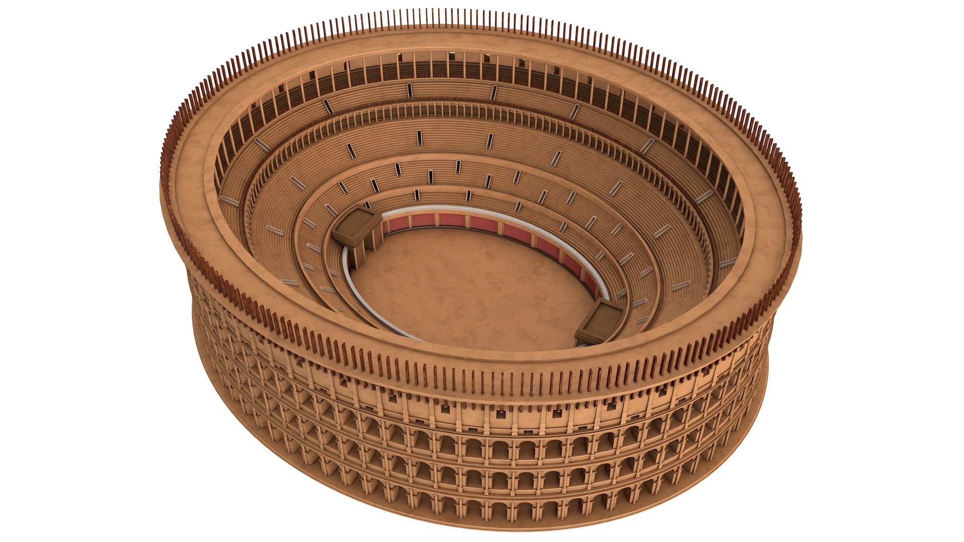 3D Model Roman Colosseum - TurboSquid 1835044