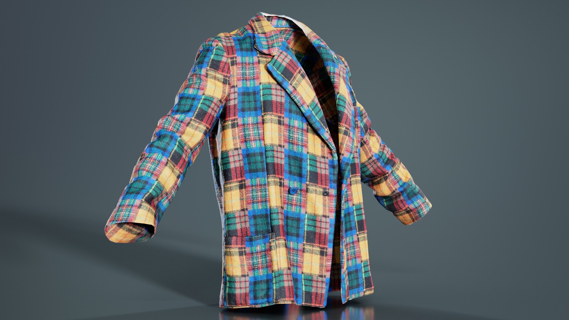 Clown Jacket Open Remastered 3D - TurboSquid 2360195