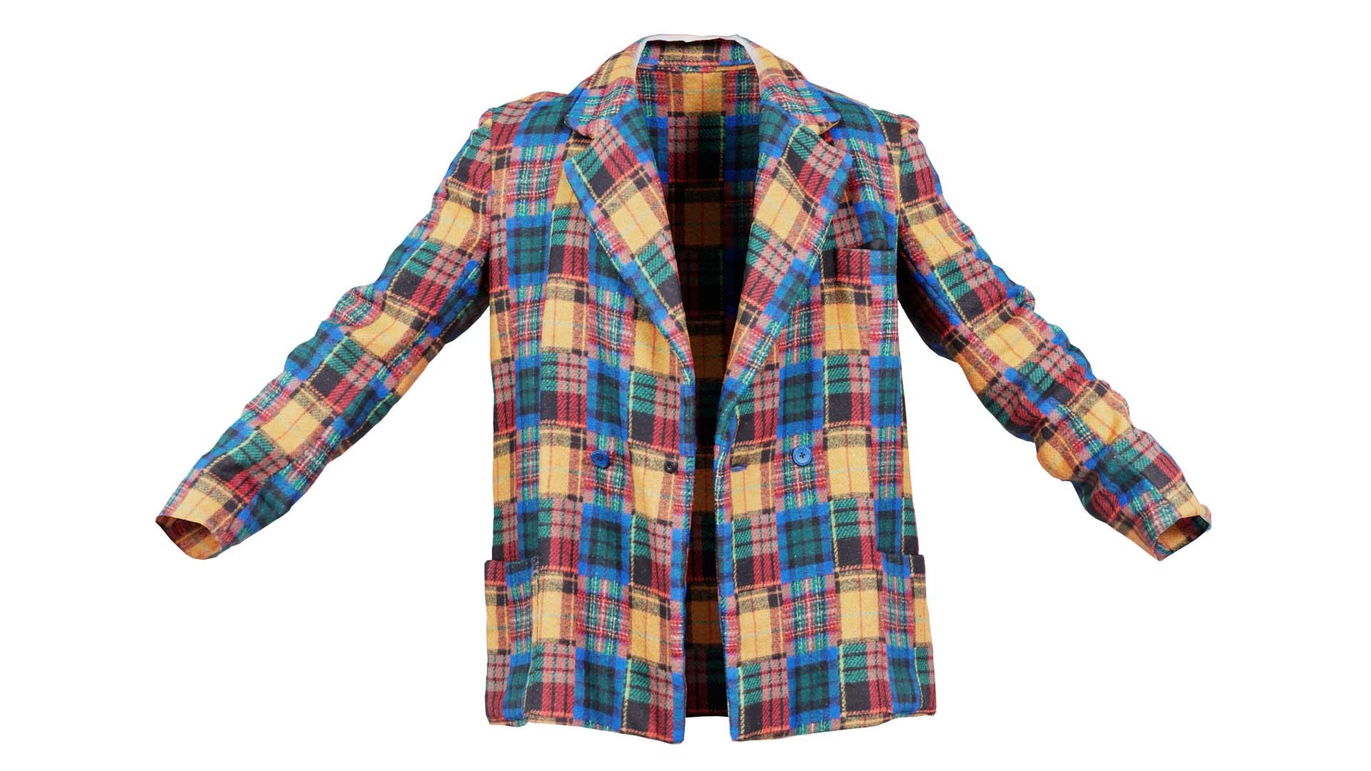 Clown Jacket Open Remastered 3D - TurboSquid 2360195