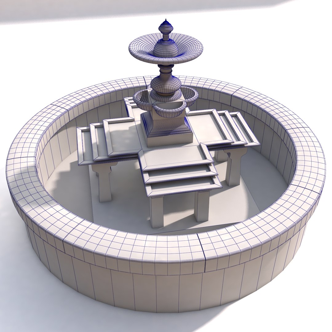 Water Fountain 3d Model