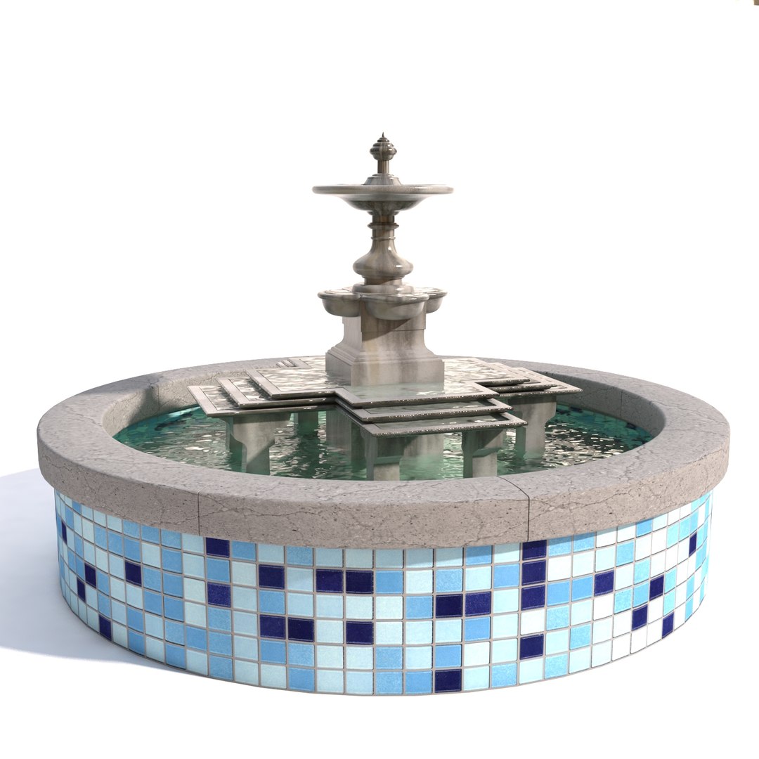 Water Fountain 3d Model