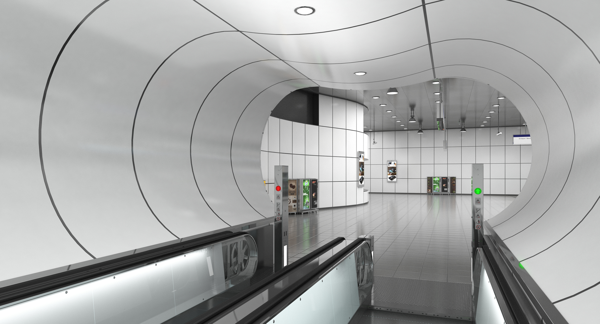 3D metro station subway - TurboSquid 1344712