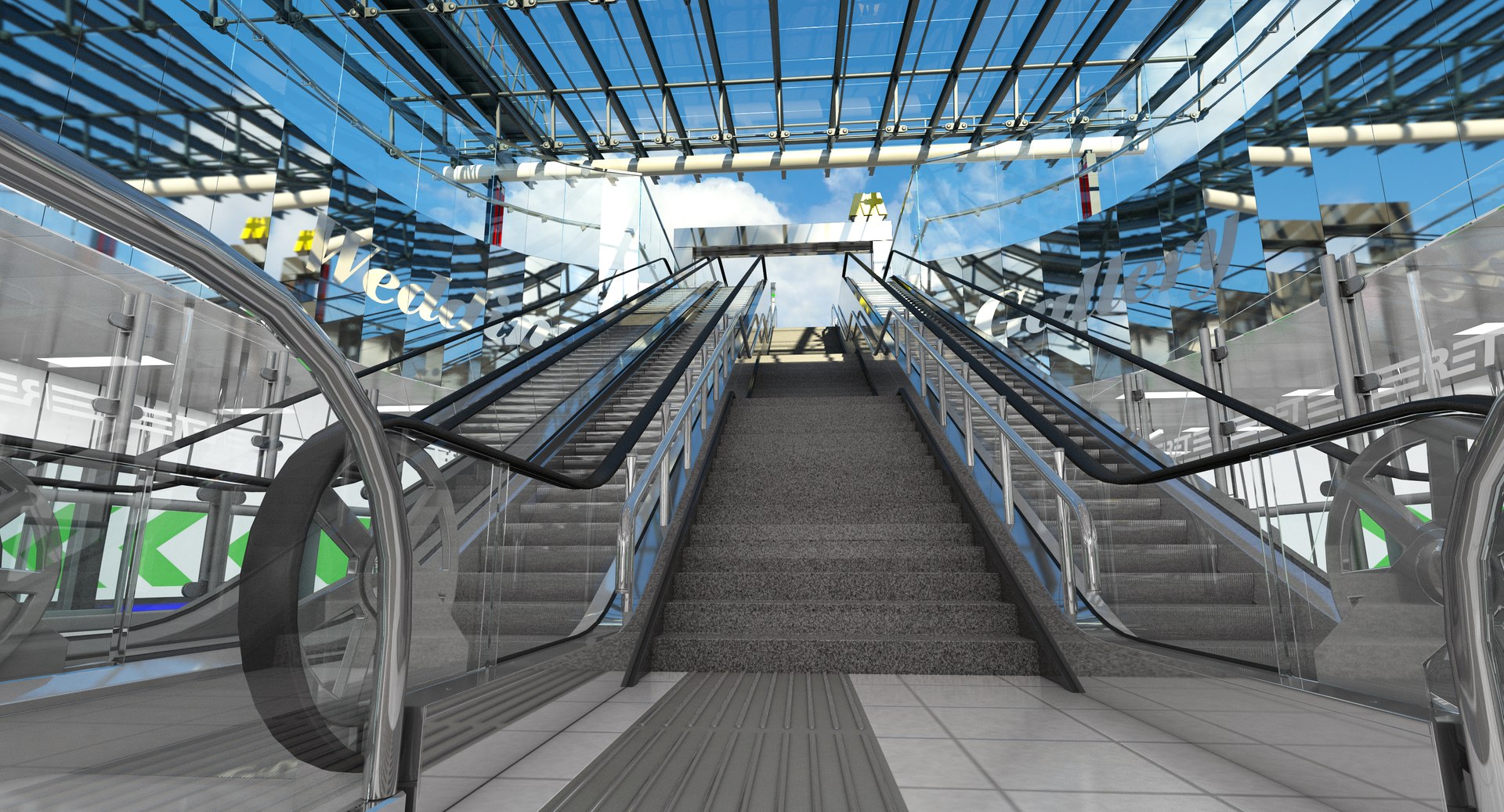 3D metro station subway - TurboSquid 1344712