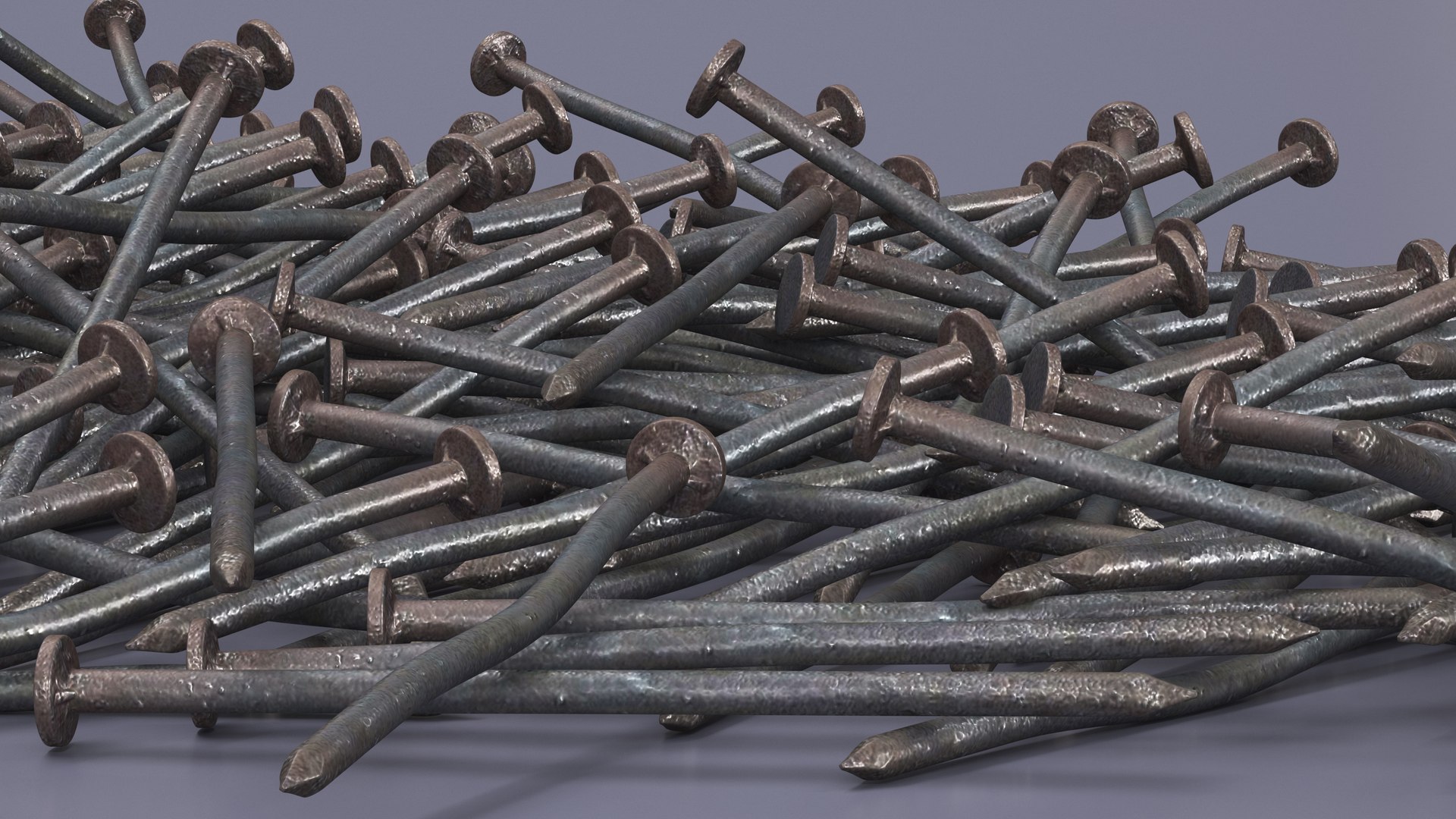 Pole Barn Nails Old 3D - TurboSquid 2061515