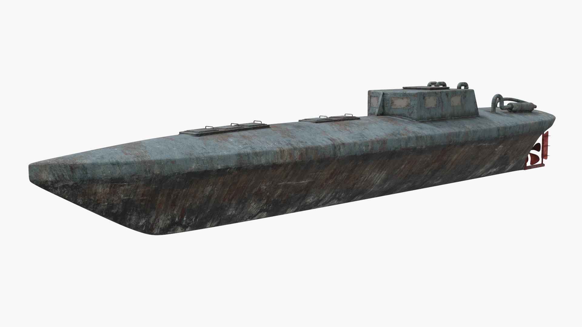 Vehicle Narco Submarine Semi Submersible Blue Old Model - TurboSquid ...