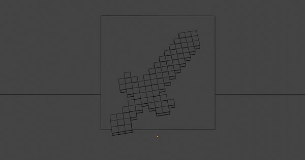 modelo 3d Espada netherite de Minecraft - TurboSquid 2314422