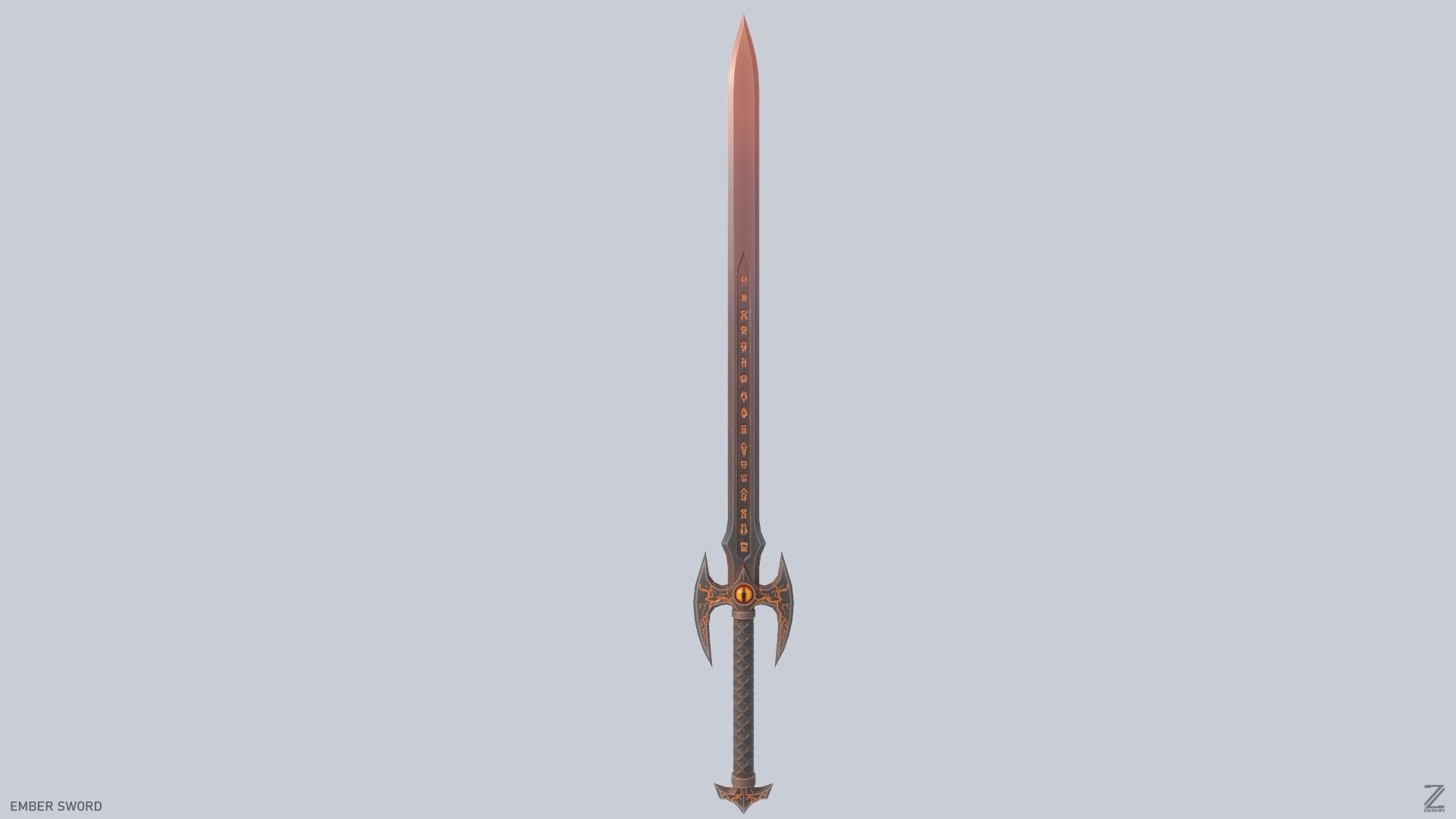 3D Ember Sword - TurboSquid 2385059