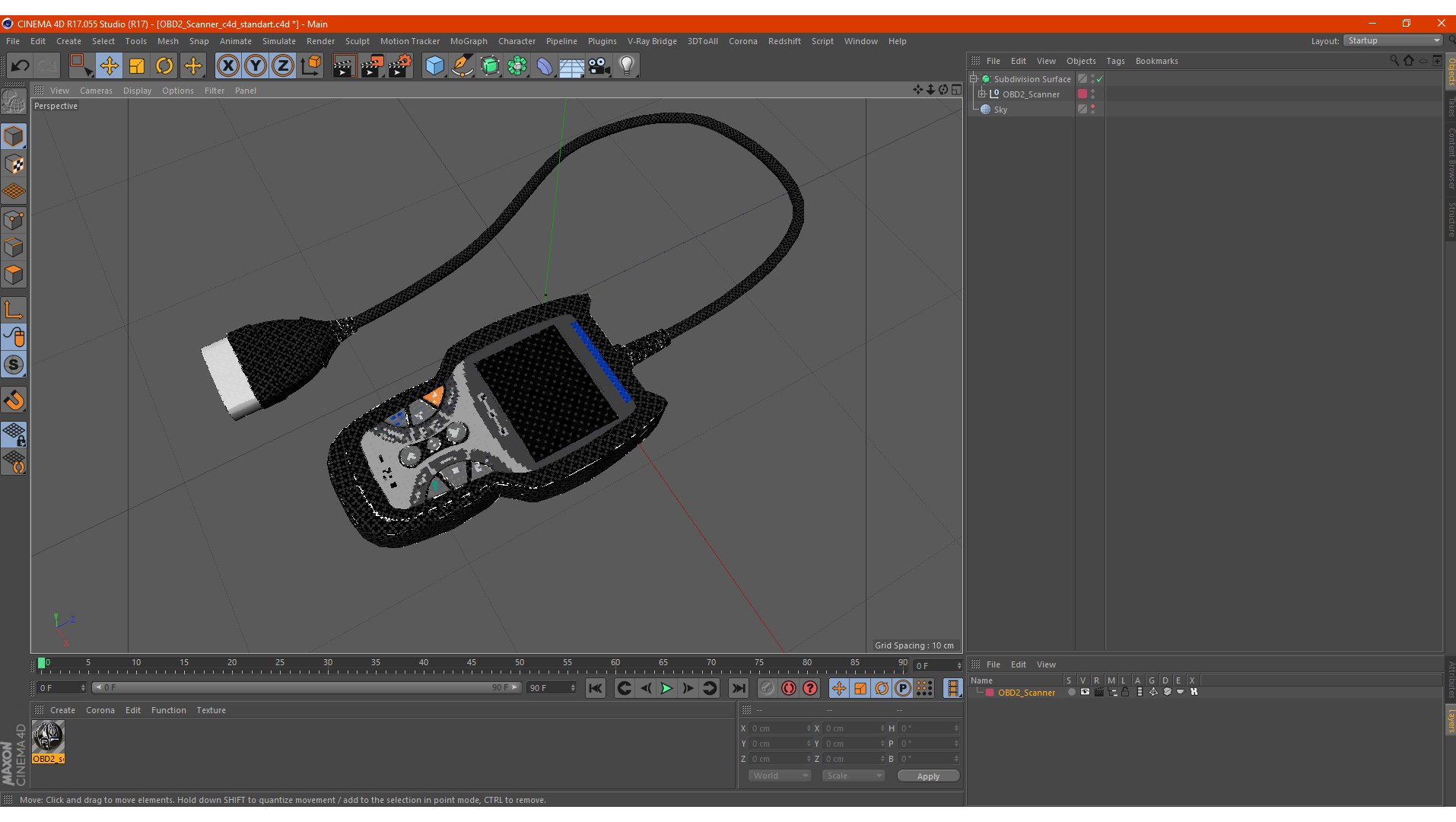 OBD2 Scanner 3D - TurboSquid 1772172