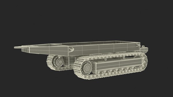 modelo 3d Chasis de orugas para bomba de hormigón portátil - TurboSquid ...
