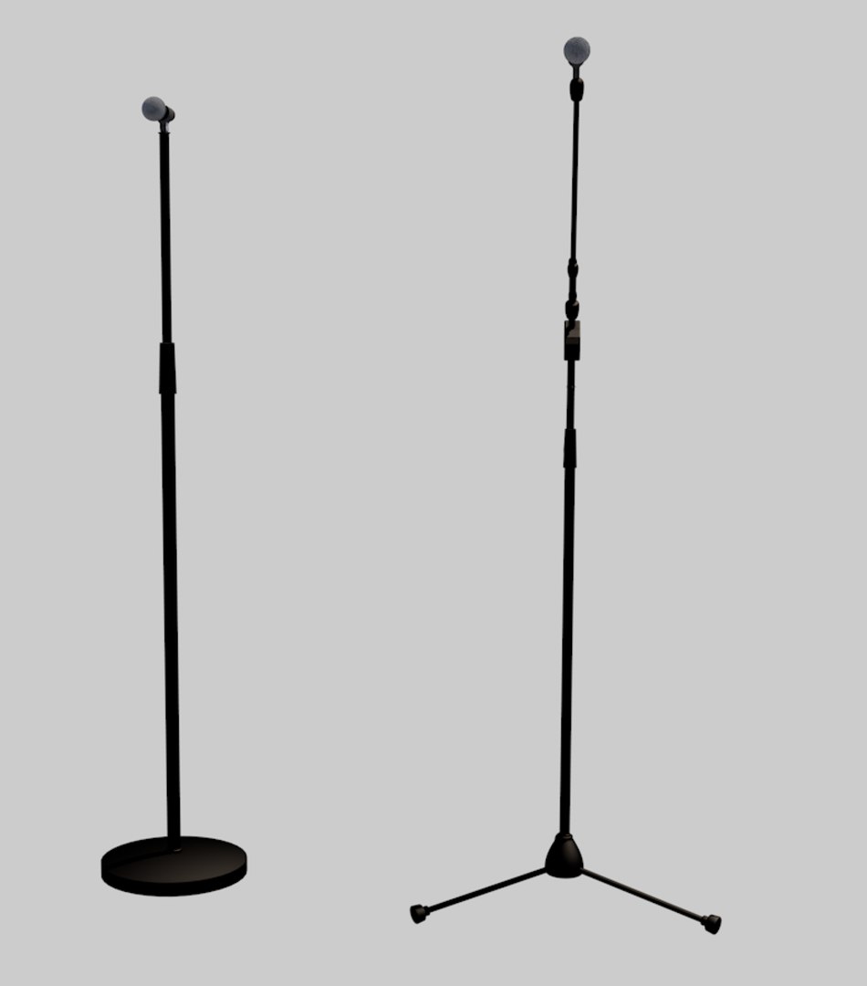 3D Model Microphone Stand - TurboSquid 1303936