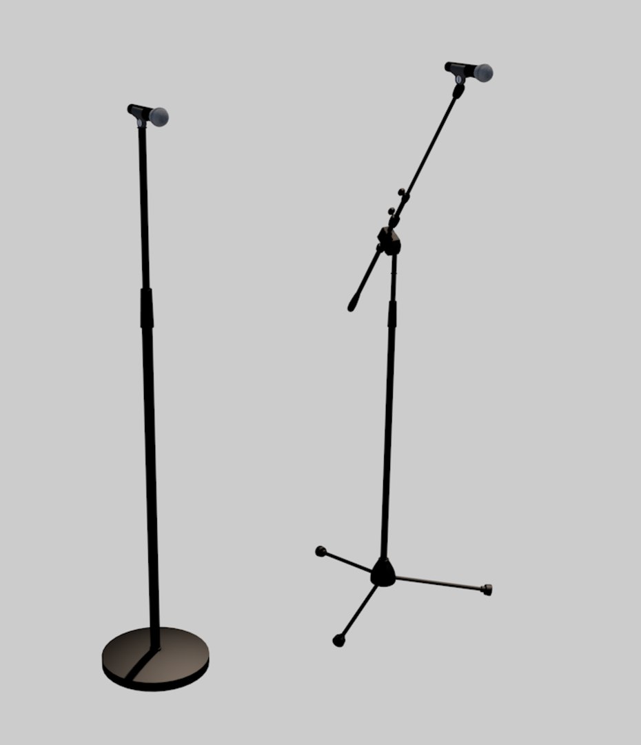 3D Model Microphone Stand - TurboSquid 1303936