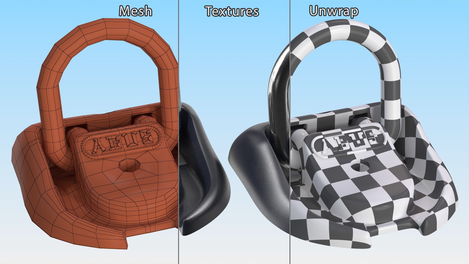 ABUS WBA 100 Granit Bicycle Anchor 3D - TurboSquid 2059657