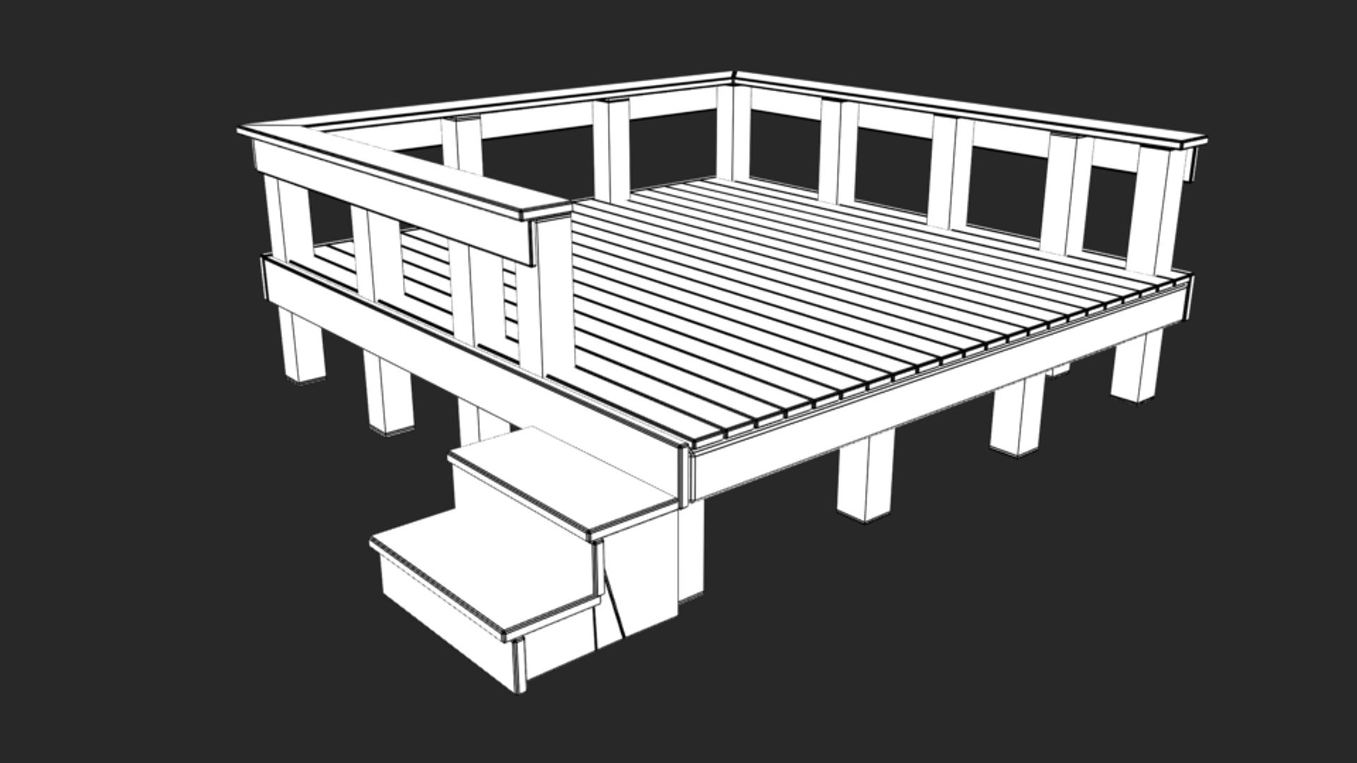3D Sun Deck - TurboSquid 1509744