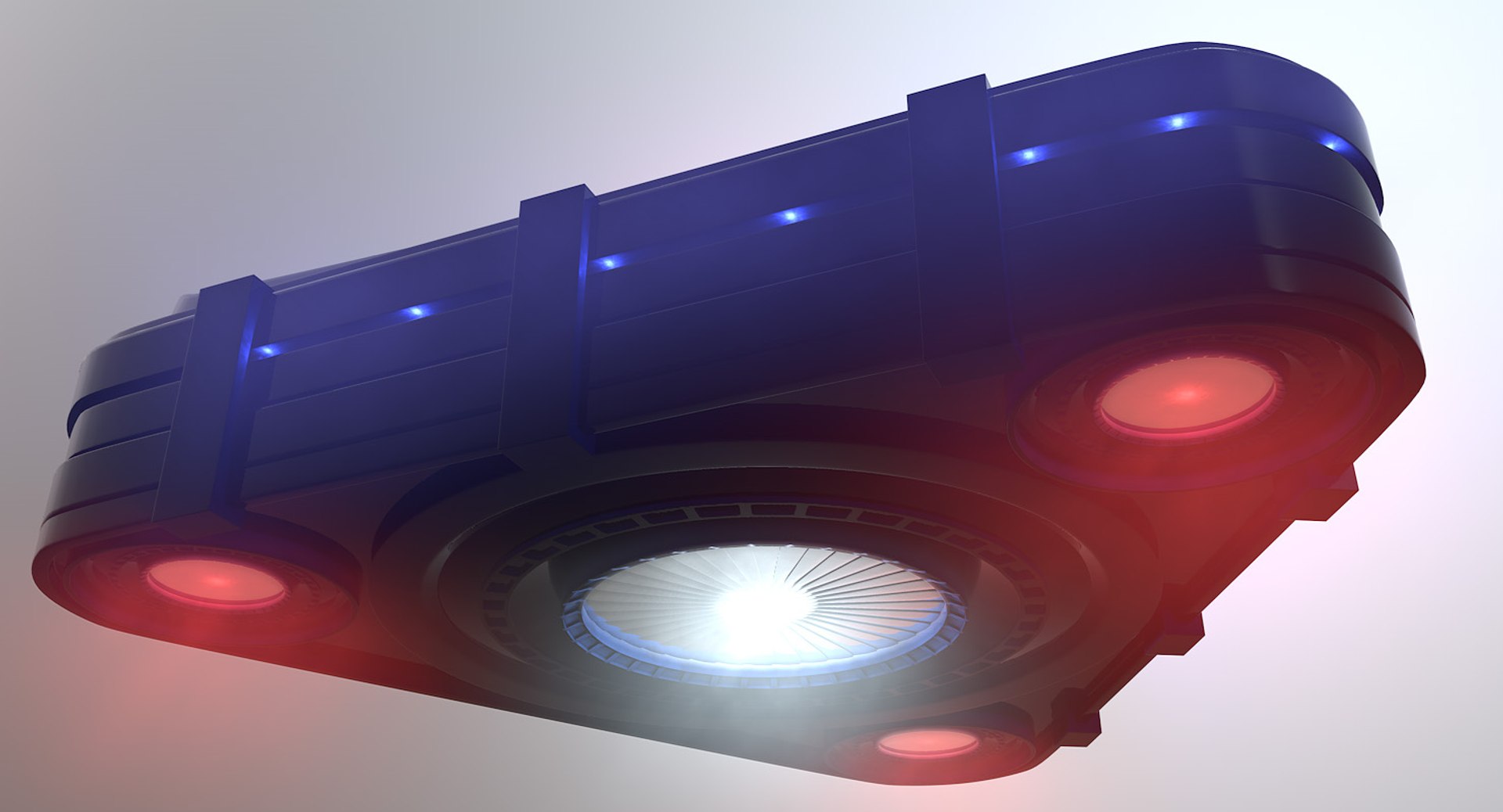 Triangle Spaceship C4d