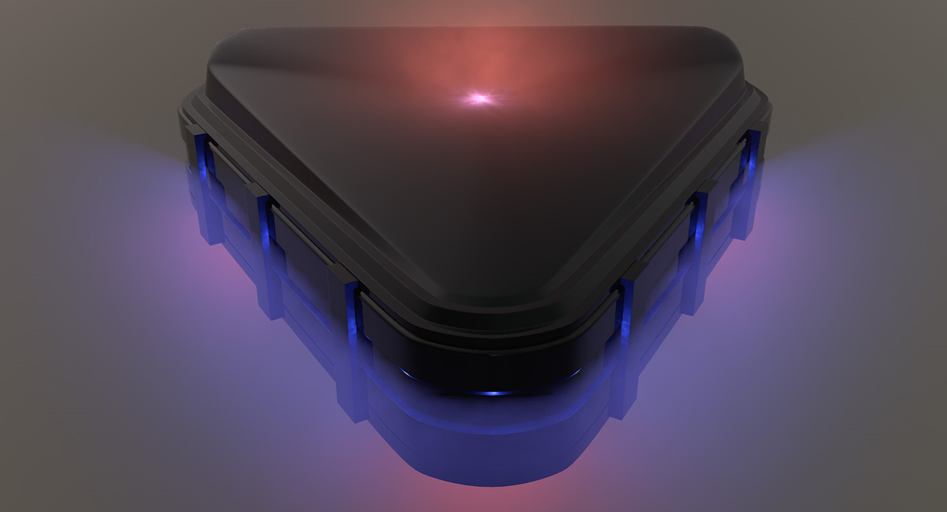 Triangle Spaceship C4d